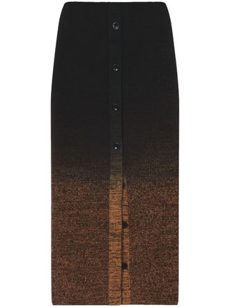 Proenza Schouler jupe Marl à effet dégradé - Marron