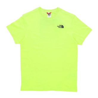 The North Face Homme, Tops, Jaune, Taille: XL Redbox Tee Led Yellow/Black T-Shirt