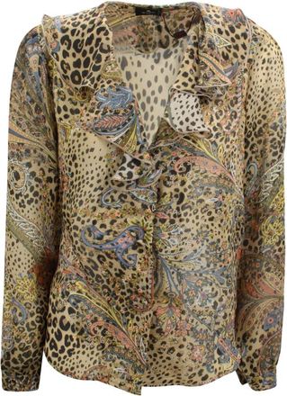 Etro Femme, Blouses et Chemises, Multicolore, Taille: 40 FR Printed Silk Blouse
