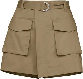Bomboogie Femme, Shorts, Beige, Taille: 42 FR Cotton Blend Shorts