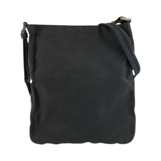Prada Pre-owned Nylon Tessuto Triangle Logo Crossbody - - Pre-owned - Damen - Schwarzk - ONE SIZE