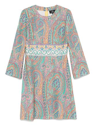 Etro Midikleid mit Paisley-Print - Grün