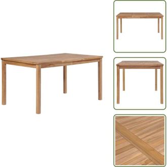 vidaXL Gartentisch 150x90x77 cm Massivholz Teak - Esstisch - Gartenm&ouml;bel - Outdoortisch - Teakholz - Massivholzm&ouml;bel