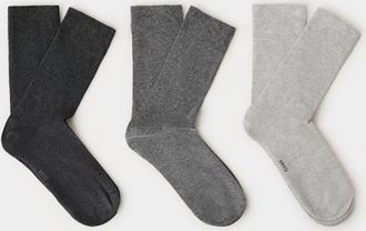 Mango Lot 3 paires de chaussettes coton gris - Homme - 40-42 - MANGO MAN