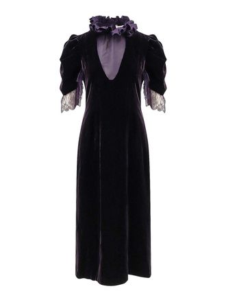 Alexander McQueen Robe Au Genou - Violet