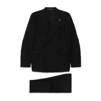 Tagliatore Homme, Costumes, Noir, Taille: M Vesuvio Double-Breasted Suit