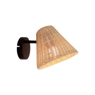 Lindby Wandleuchte, Wandlampe Innen Zyralia (Landhaus, Vintage, Rustikal) in Schwarz aus Holz u.a. f&uuml;r Wohnzimmer & Esszimmer (1 flammig, E27) - Wandstrahler