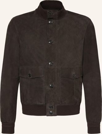 Ermenegildo Zegna Zegna Lederblouson braun