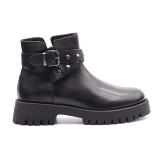 Frau Italienischer Stil Lederschuh - - Shoes - Damen - Schwarzk - 35 EU