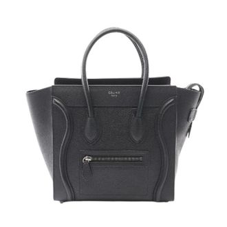 Celine Pre-owned Luggage Micro Shopper Tote Bag aus Leder - - Pre-owned - Damen - Schwarzk - ONE SIZE