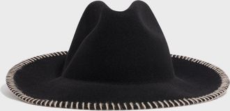 Gerard Darel Chapeau en laine &agrave; liser&eacute; - FLEURIANE - Noir