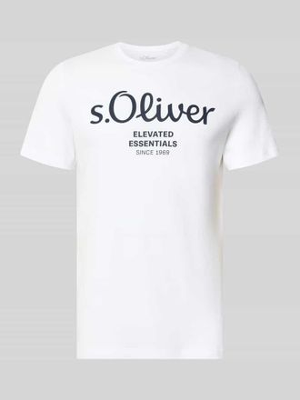 s.Oliver Red Label Regular Fit T-Shirt aus reiner Baumwolle Modell BASIC TEE BIG LOGO