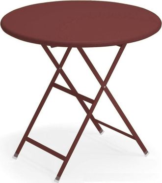 Emu Arc en Ciel Runder Klapptisch 80 cm Art 346 Farbe Intensives Rot 46
