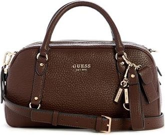 Guess sac à main sac à épaule bandoulière Marsha Box Satchel Espresso marron foncé