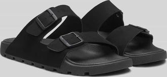 HUGO BOSS Sandalen mit zwei Riemen und Logo Details
