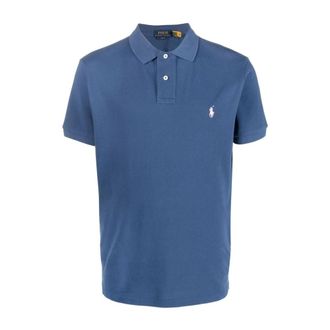 Ralph Lauren Old Royal Strick-Polohemd - - Tops - Herren - Blau - S