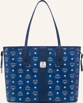 MCM Mcm Shopper Liz Vi Mit Pouch blau