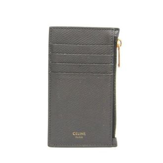 Celine Porte-cartes compact zipp&eacute; Pre-owned - Femme - Pre-owned - Gris - Taille: ONE Size