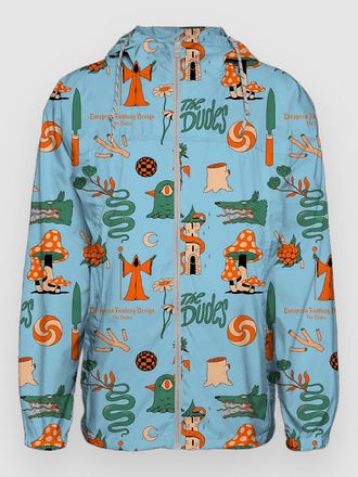 THE DUDES European Fantasy Blue Windbreaker &agrave; motifs