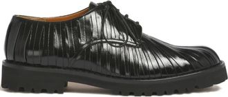 Marni chaussures oxford à découpes - Noir