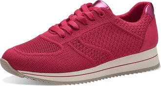 Jana Damen Sneaker flach Freizeit Vegan, Rosa (Fuxia), 38 EU
