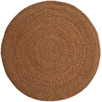 Aubry Gaspard Tapis rond en jonc de mer naturel Siz Diamètre 120cm