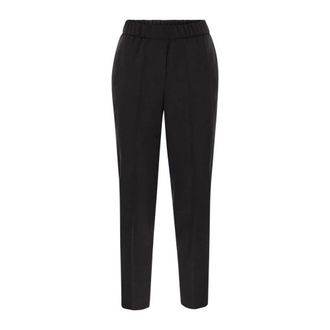PESERICO Femme, Pantalons, Noir, Taille: 40 FR Pantalon Tailleur &agrave; Pli Marqu&eacute;