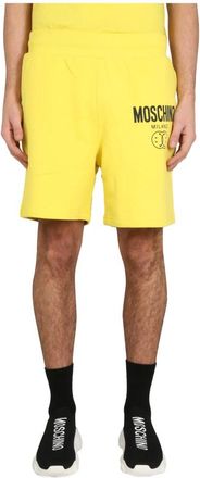 Moschino Homme, Shorts, Jaune, Taille: XL Smile Logo Shorts