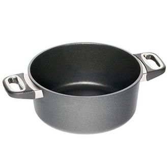 AMT Gastroguss AMT Marmite en fonte daluminium pour induction - Diam&egrave;tre sup&eacute;rieur/fond/volume 24 cm/22 cm/3 l