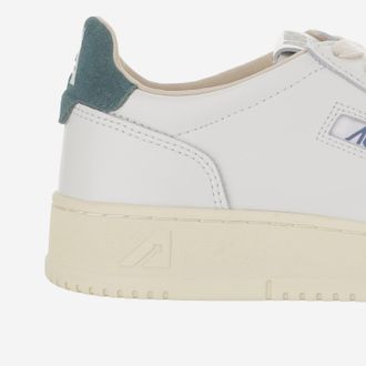 Autry Mens Sneakers Medalist Low Green Leather Trainers