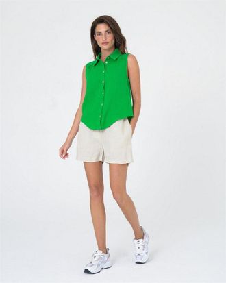 Freshlions Klassische Bluse Ruth (1-tlg) im &auml;rmellosen Design