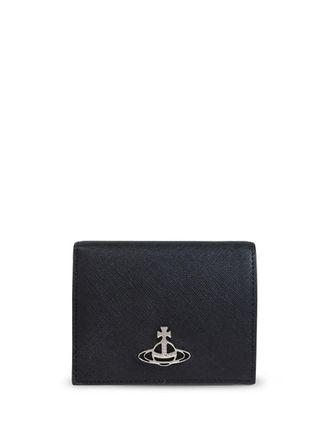 Vivienne Westwood portefeuille &agrave; plaque logo - Noir