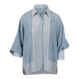 Ermanno Scervino Damen, Blusen & Hemden, Blau, SGr&ouml;&szlig;e