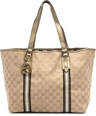 Gucci Shopper - Large GG Canvas Jolicoeur Tote - Gr. unisize - in Braun - f&uuml;r Damen