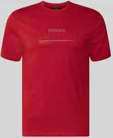 A|X Armani Exchange Slim Fit T-Shirt aus reiner Baumwolle mit Logo-Print