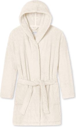 Schiesser Bademantel lang Teddy Fleece