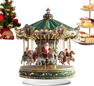 Generic Weihnachtskarussell | 2D Acryl Tischdekoration,Schreibtischdekoration Im Dorfstil F&uuml;r Weihnachten,F&uuml;r Indoor Festliche Feiertage Wohnzimmer Schlafzimm