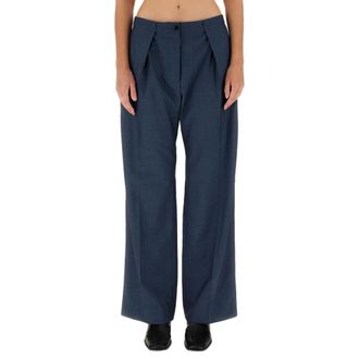 Acne Studios Button Closure Two Side P - - Trousers - Damen - Blau - M