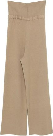 Aya Muse Femme, Pantalons, Beige, Taille: 40 FR Fold Over Seam Pant