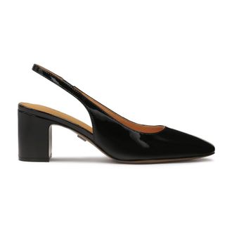 Kazar Lackierte Pfostenpumps mit sichtbaren Abs&auml;tzen - - Shoes - Damen - Schwarzk - 38 EU