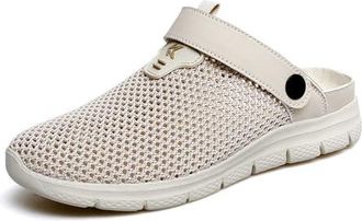 Generic Pantoufles de bain tendance pour femme avec poche unie pour les couples pour hommes et femmes Confortables, respirantes, antid&eacute;rapantes, beige, 36 EU