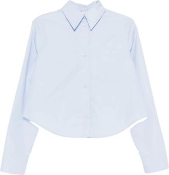Sportmax Femme, Blouses et Chemises, Bleu, Taille: 36 FR PRE Shirt