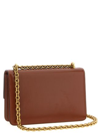 Valentino Garavani Womens Brown Calfskin Shoulder Bag
