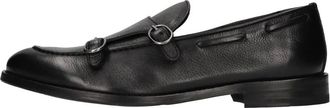 Jerold Wilton Homme, Chaussures, Noir, Taille: 41 1/2 EU Mocassins en cuir &agrave; double boucle
