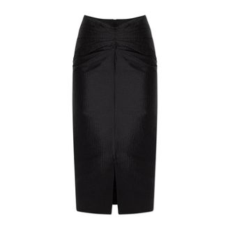 Lanvin Femme, Jupes, Noir, Taille: 36 FR Jupe Midi en Jacquard