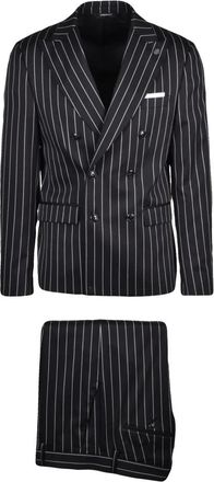 Daniele Alessandrini Homme, Costumes, Noir, Taille: L Veste crois&eacute;e