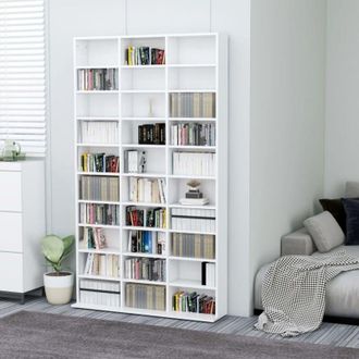 vidaXL Armoire &agrave; cd Blanc 102x16x177,5 cm Bois ding&eacute;nierie