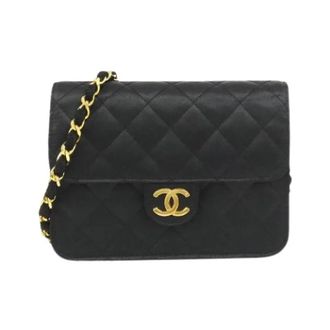 Chanel Pre-owned Satin Shoulder Bag - - Pre-owned - Damen - Schwarzk - ONE SIZE