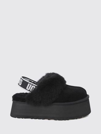 UGG Mules slingback Funkette en daim avec semelle compens&eacute;e &agrave; plateforme