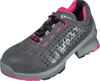 Uvex 1 Ladies Sicherheitsschuhe S1 - f&uuml;r Damen - W11 (Standard), Grau/Pink, 39 EU